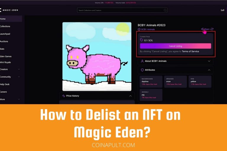 How to Delist an NFT on Magic Eden? (5 Steps) - Coinapult