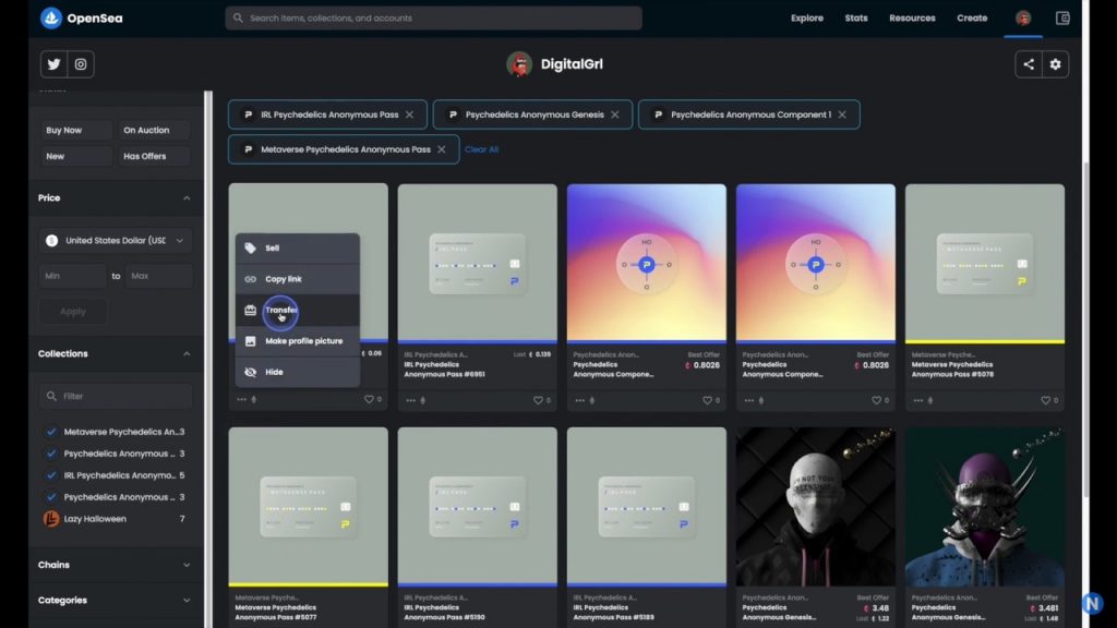 How to Bulk Transfer NFTs on Opensea? - Coinapult