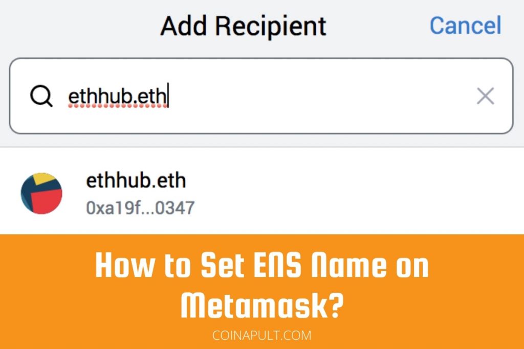 How to Set ENS Name on Metamask? (7 Steps) - Coinapult