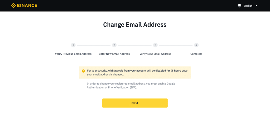 How to Change Email on Binance? - Coinapult