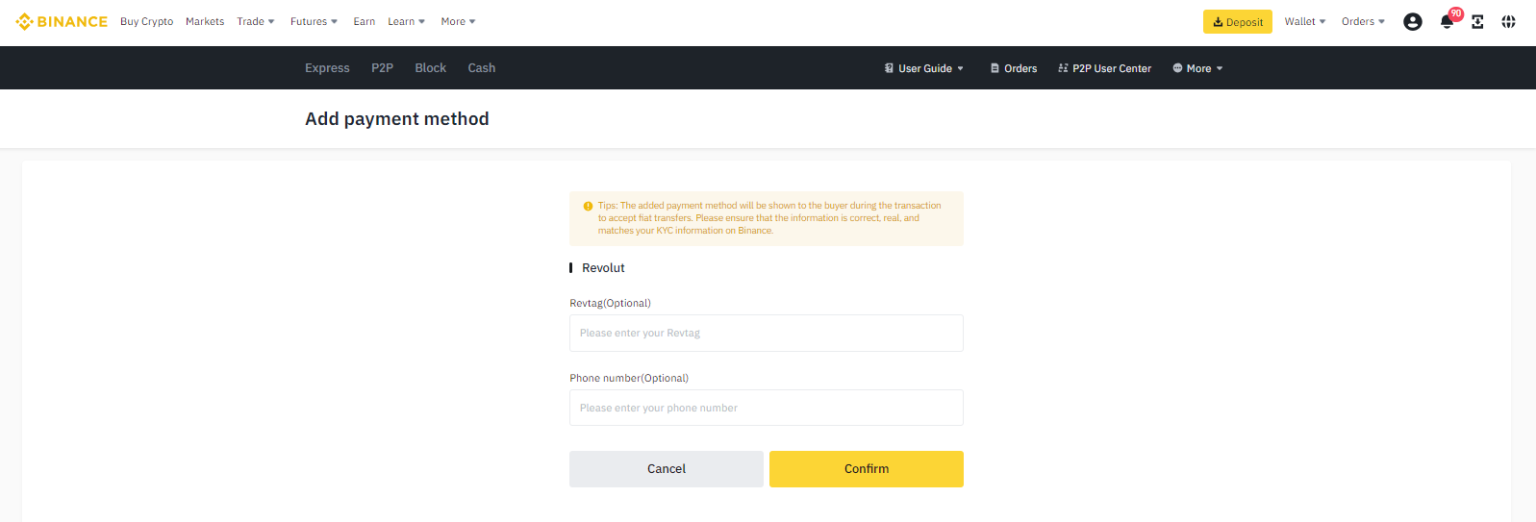 How to Transfer Crypto from Binance to Revolut? (2 Methods) - Coinapult