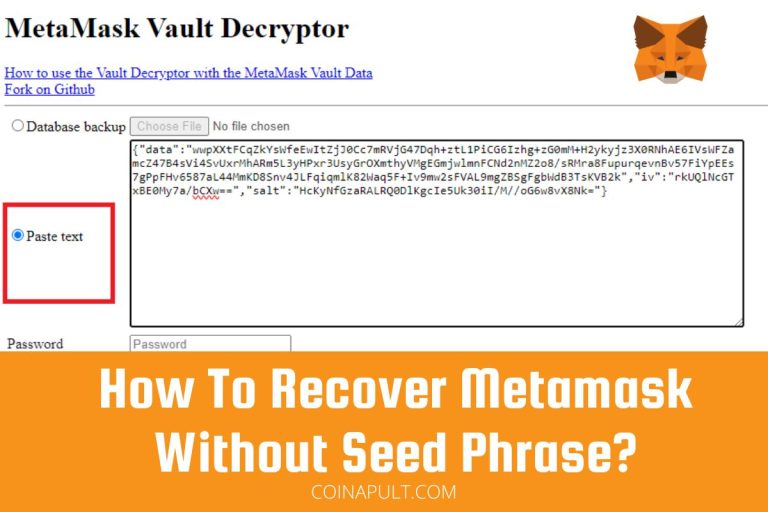 How To Recover Metamask Without Seed Phrase? - Coinapult